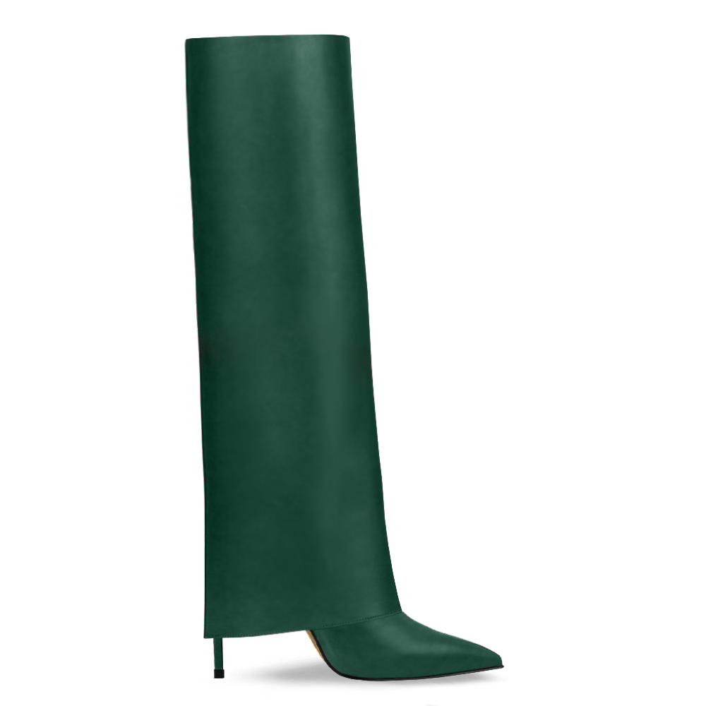 INES PELLE VERDE – Identità Shoes